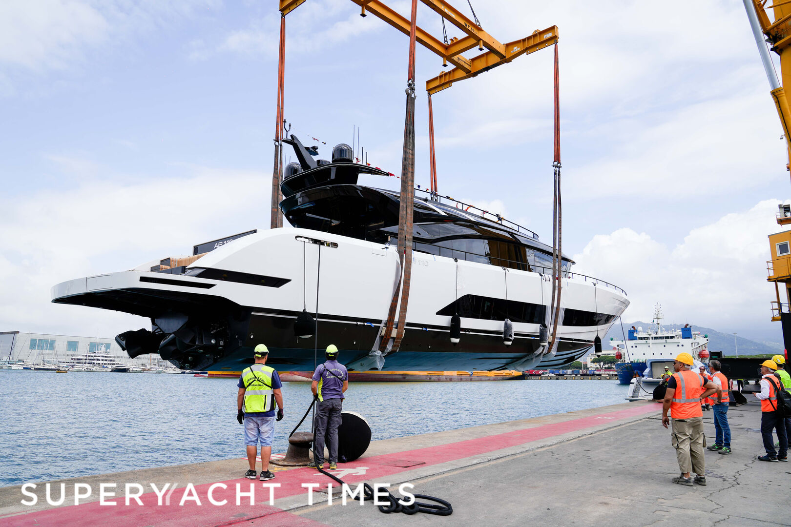 First 34m AB Yachts’ AB110 motor yacht launched