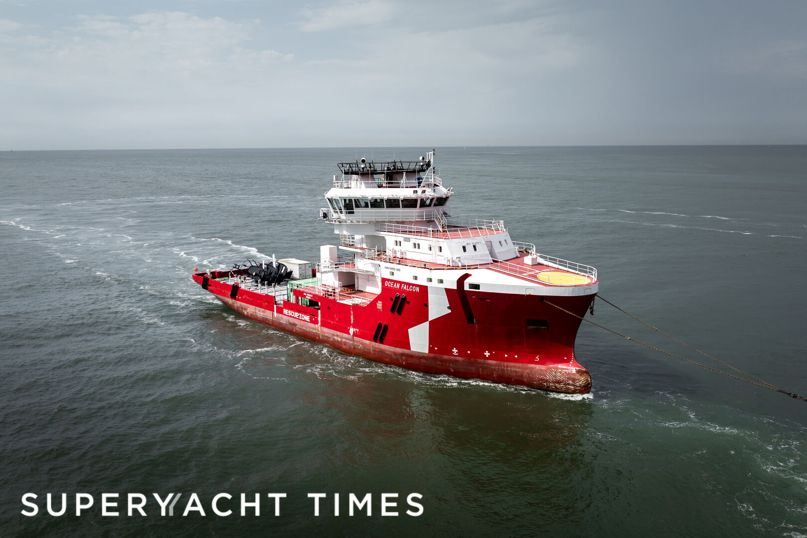 66m conversion vessel Project UFO arrives in the Netherlands