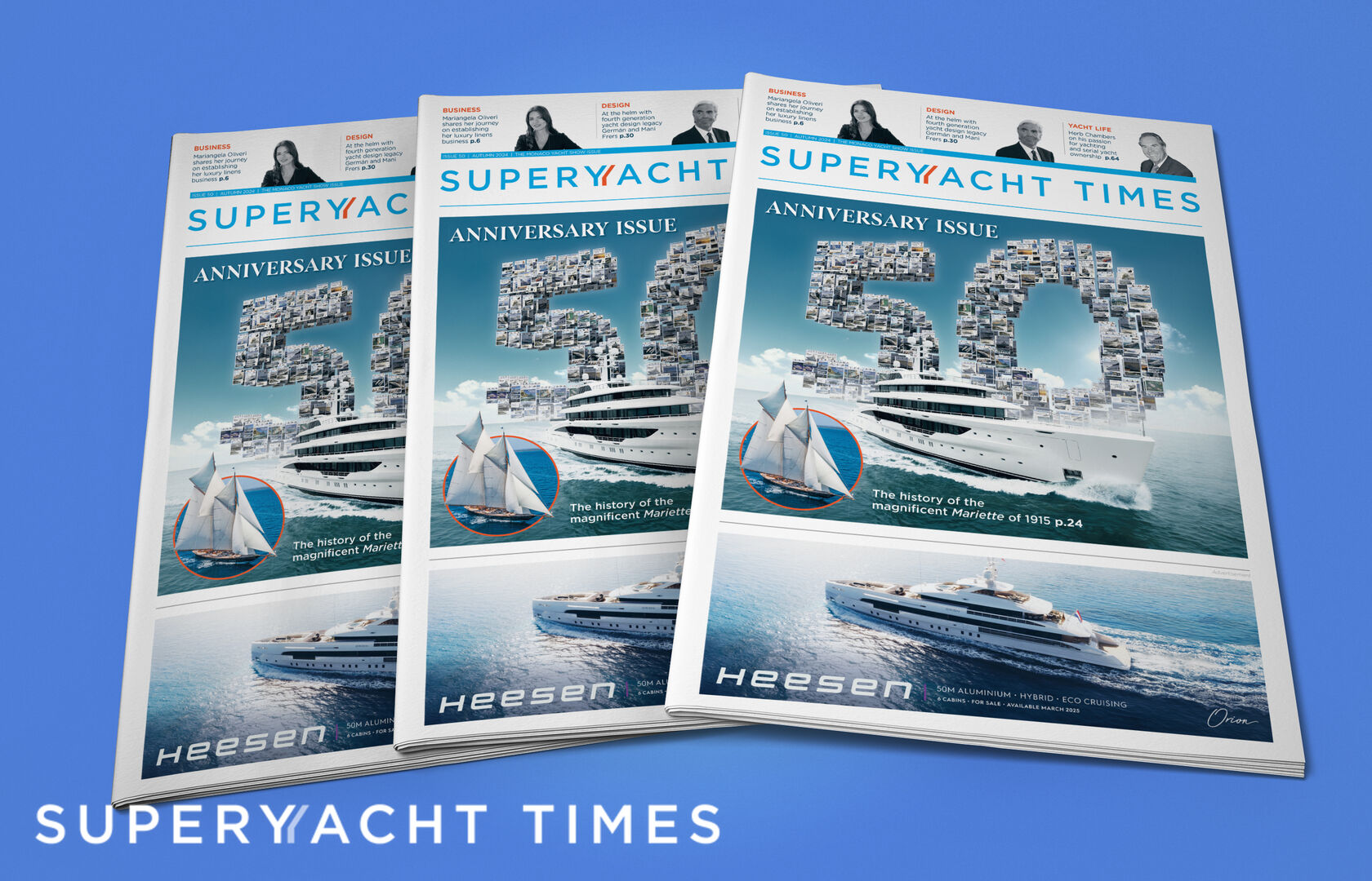 Issue 50 has arrived: Dive into 10 years of the SuperYacht Times newspaper!