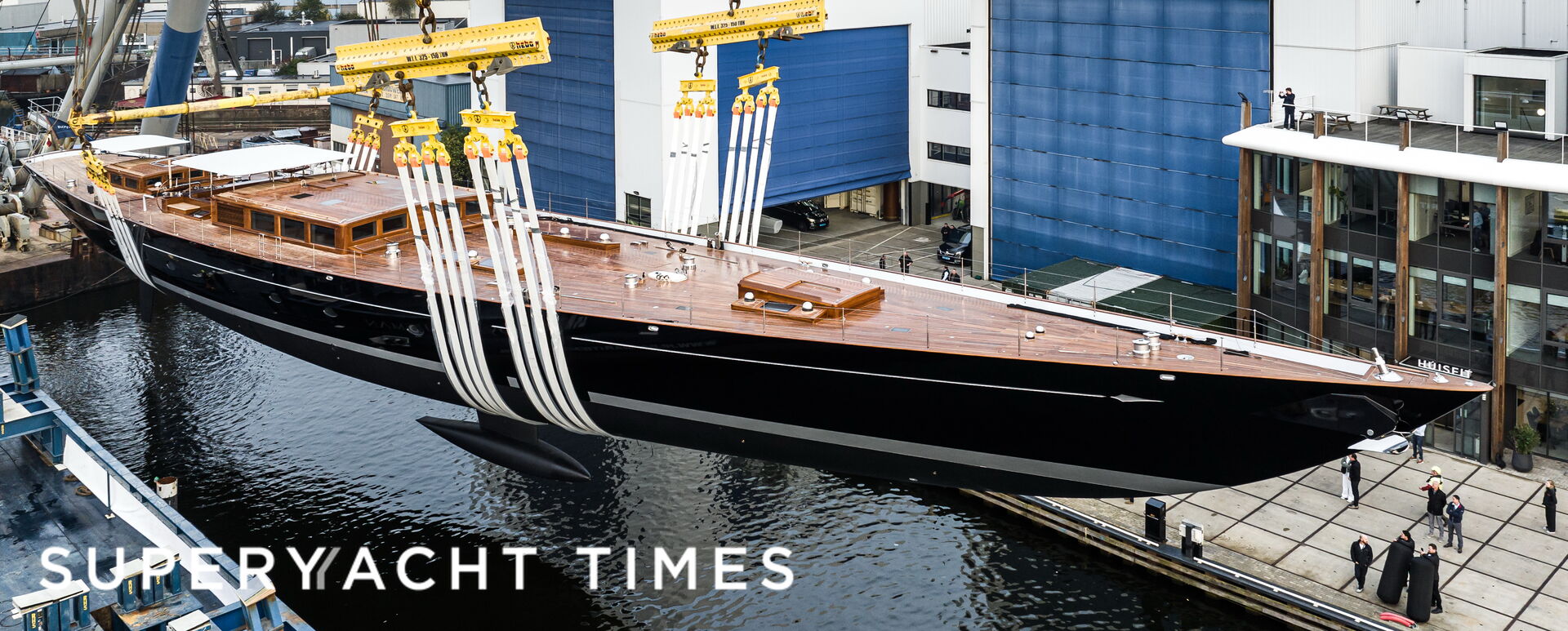 65m sailing yacht Aquarius launched at Royal Huisman