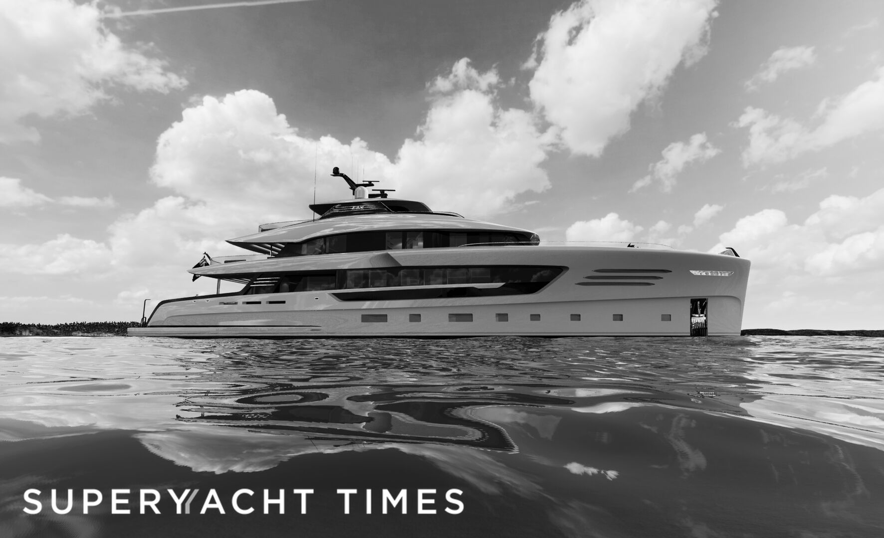 Keel of 43m full-custom Alia yacht Project Triple X laid