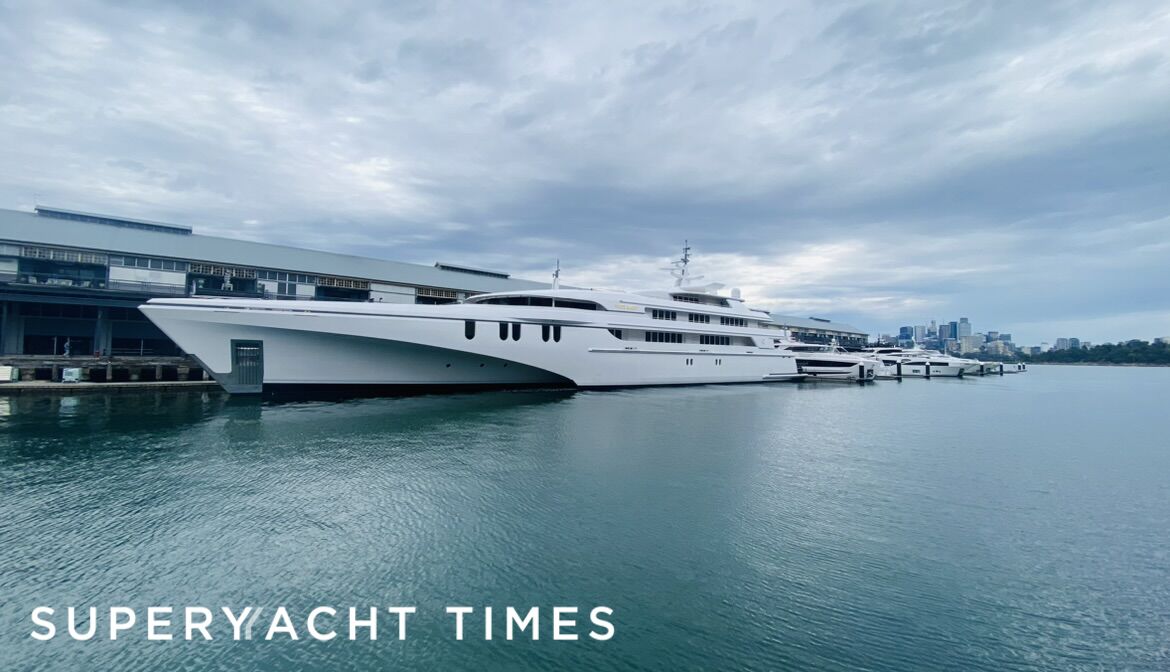 84m trimaran yacht White Rabbit in Sydney