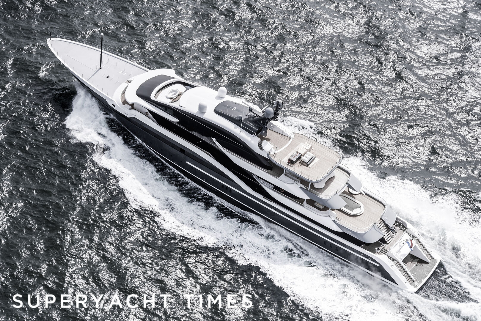 Exclusive: Oceanco's 90m superyacht project Shark on sea trials