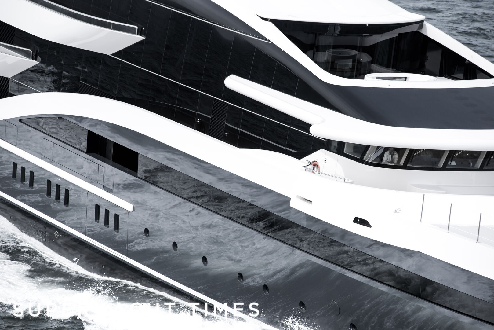 Exclusive: Oceanco's 90m superyacht project Shark on sea trials