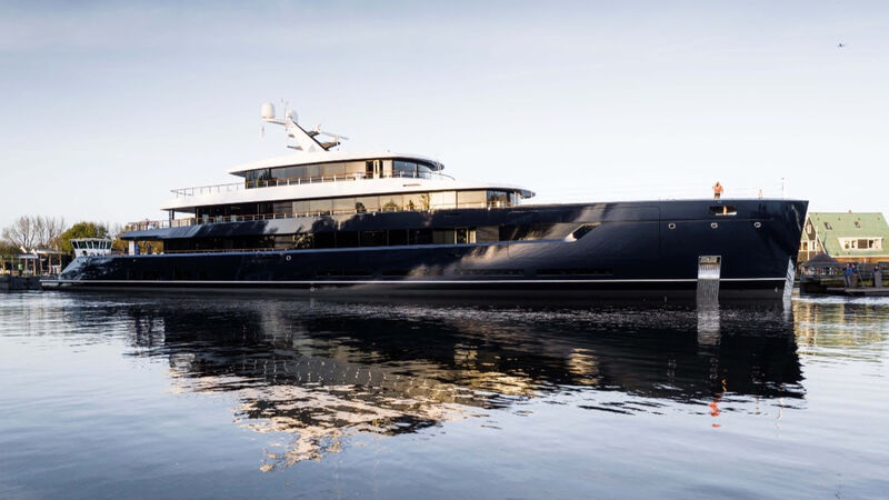 76m Feadship 825 superyacht One launched
