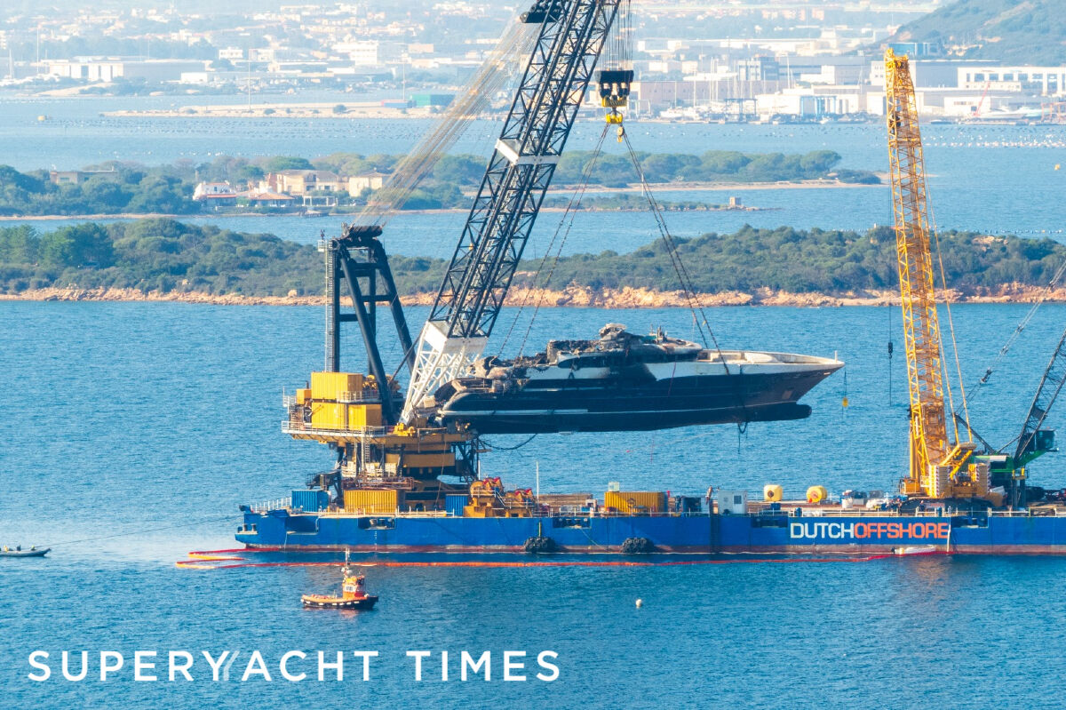 UPDATE: 47m Heesen superyacht Atina recovered following sinking in ...