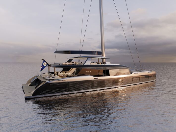 First Sunreef 43M Eco sailing catamaran hull completed