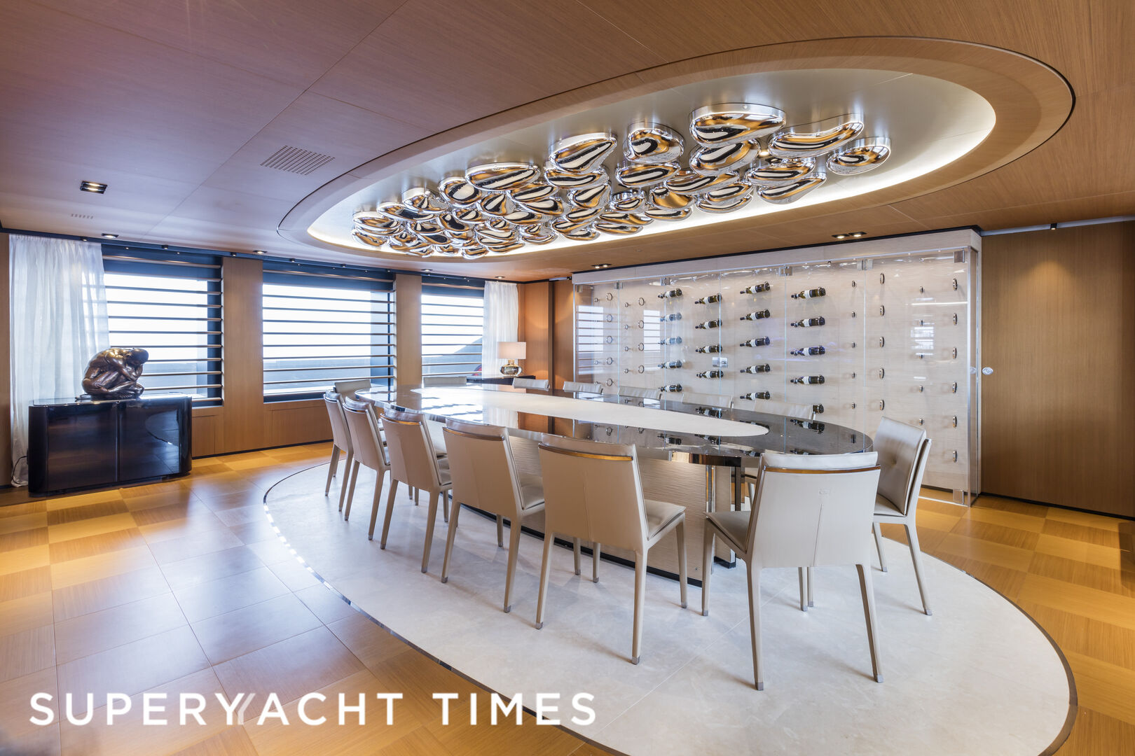 A closer look at the extraordinary wine cellars onboard yachts