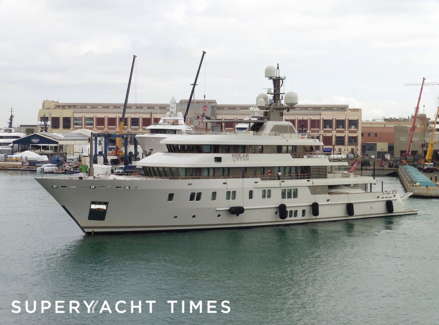 65m Lürssen superyacht Polar Star in Barcelona
