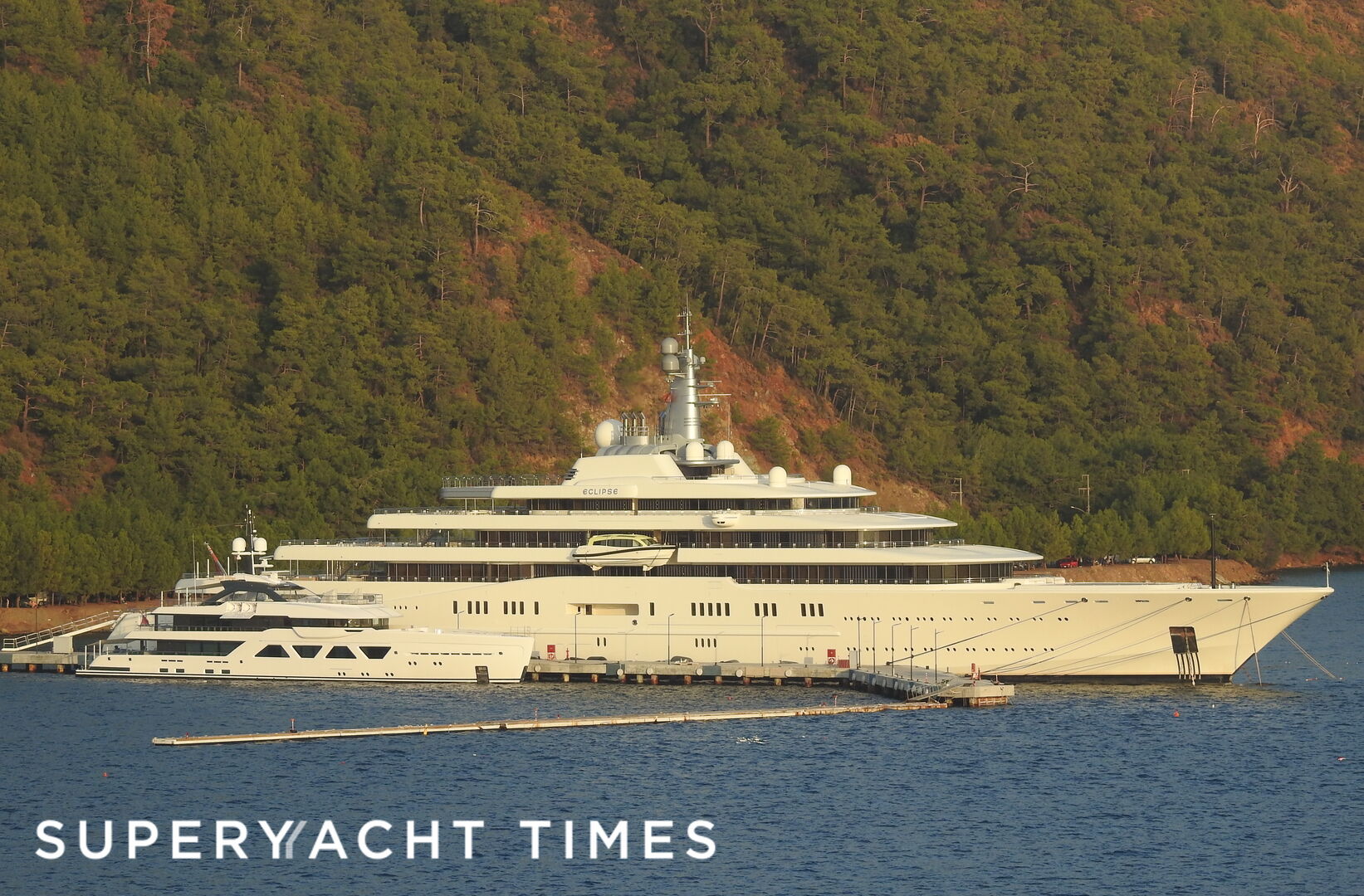 Superyachts Eclipse and Khalidah in Marmaris