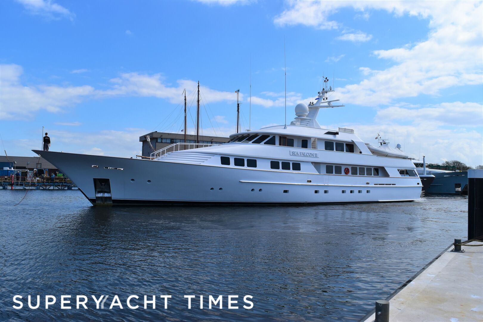 Sea Falcon II arrives at Balk Shipyard for refit works