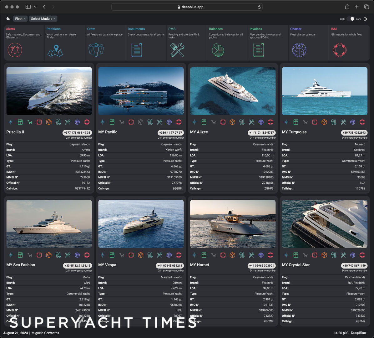DeepBlue: Streamlined solutions for superyacht management