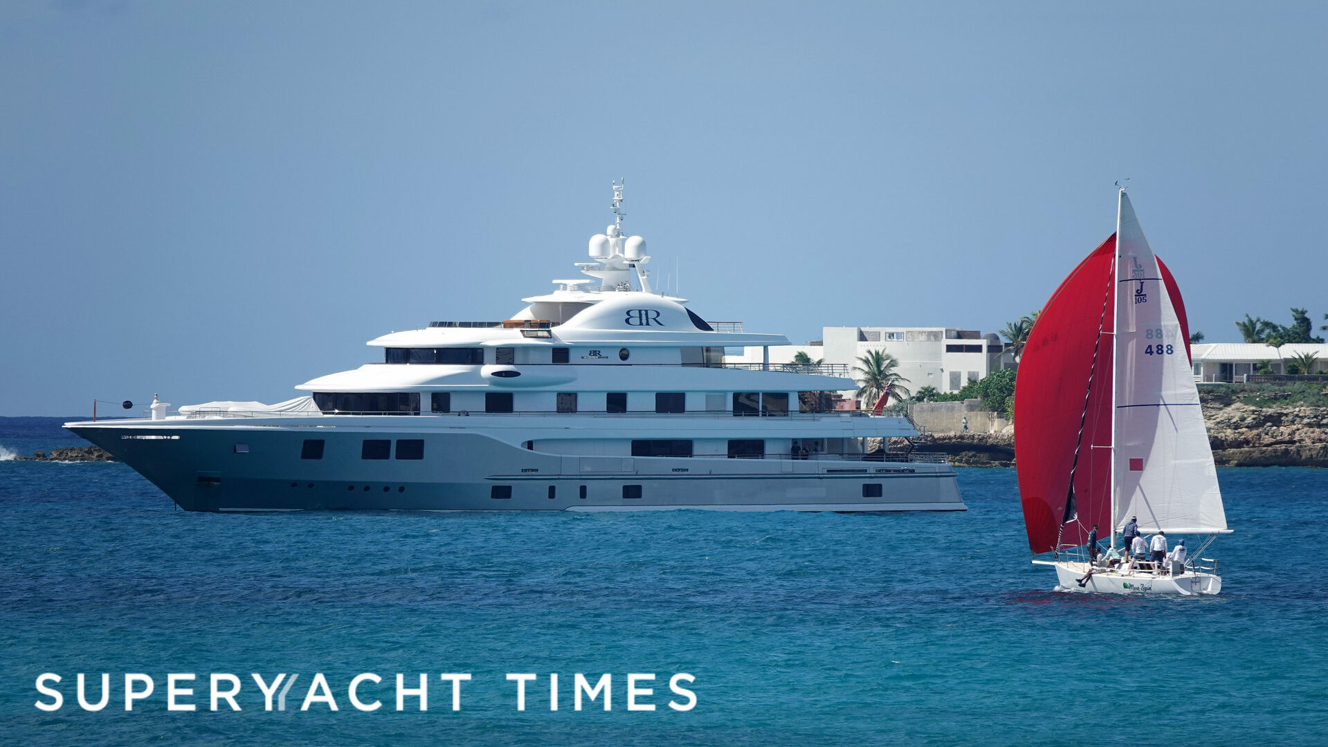 63m superyacht Baton Rouge in Sint Maarten