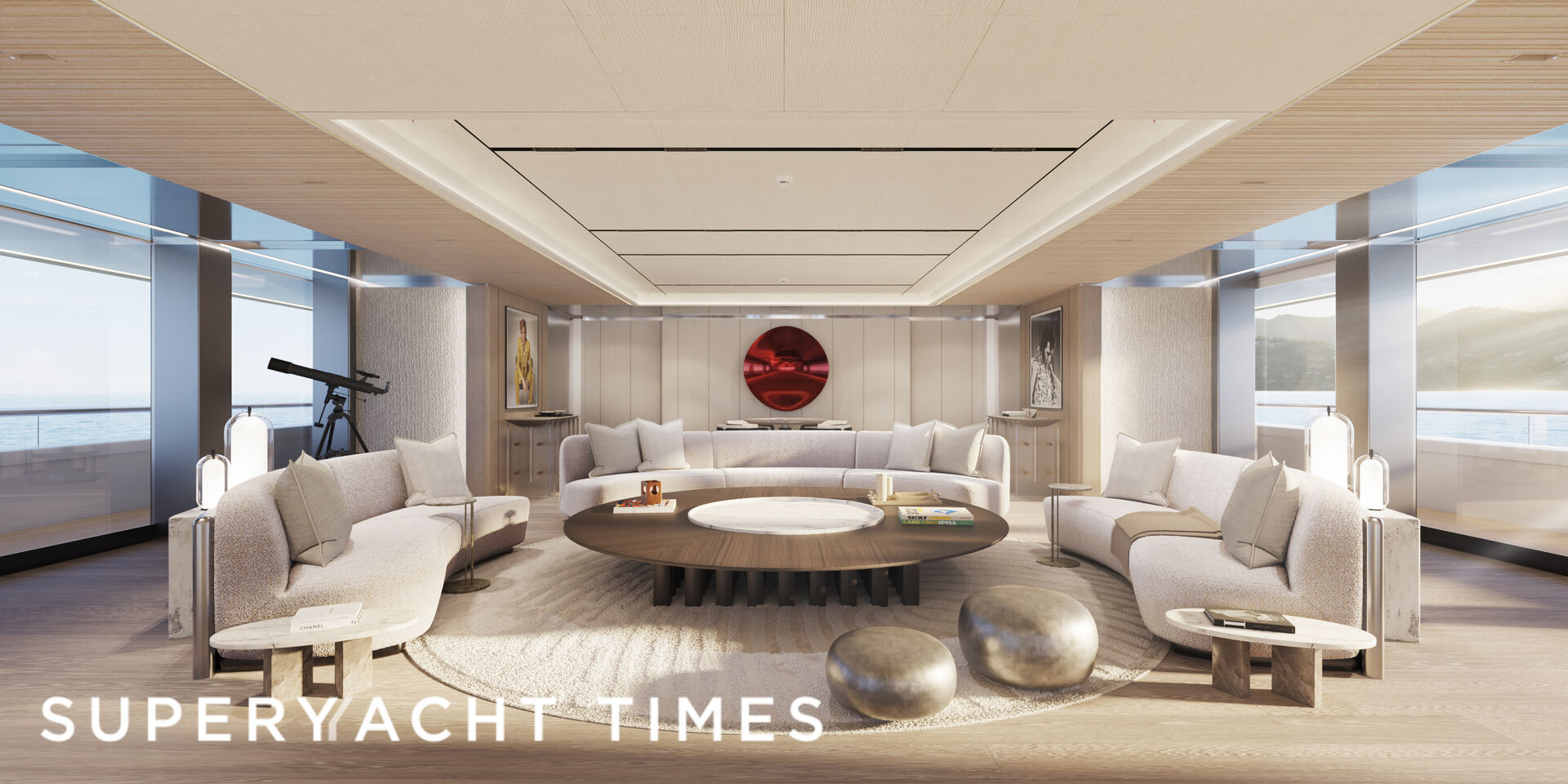 Interiors of 88m in-build Admiral superyacht Project Spyder unveiled