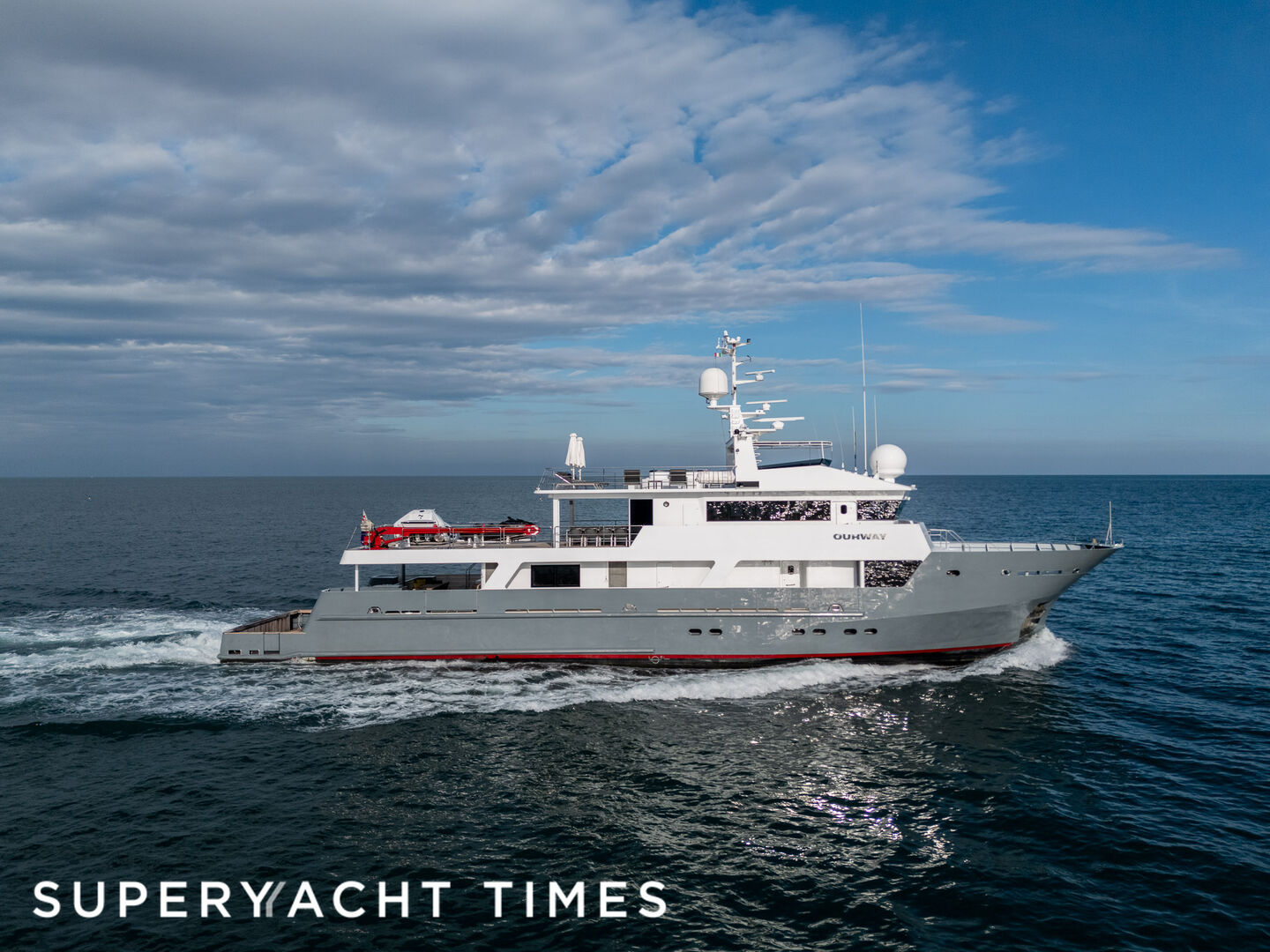 37m Tenix Defence explorer yacht Our Way on the market