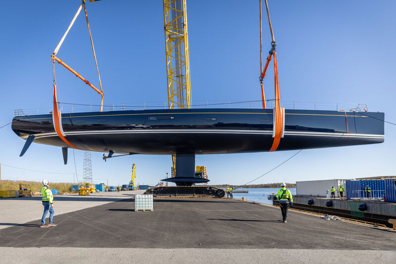 First 39m Nautor Swan 128 sailing yacht launched