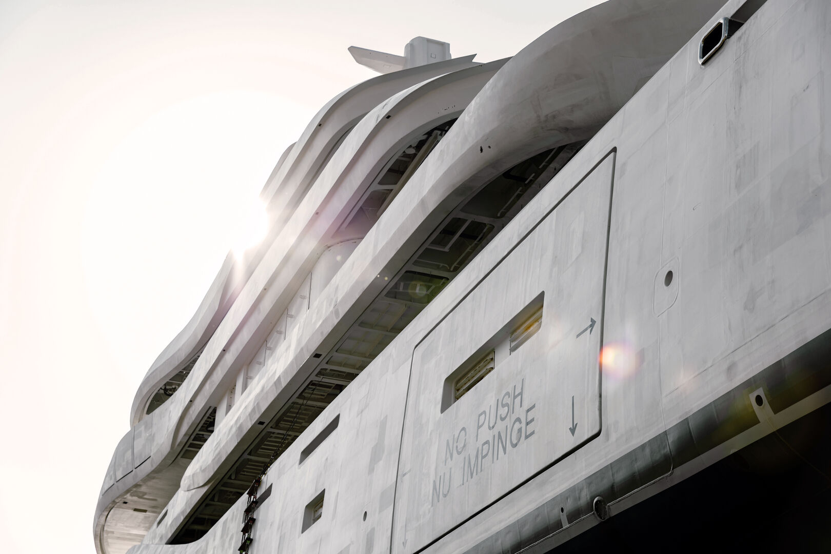 Fourth 80m Amels superyacht hull launched