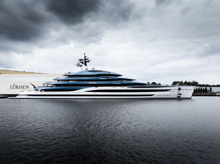 134m Lürssen superyacht Deep Blue launched