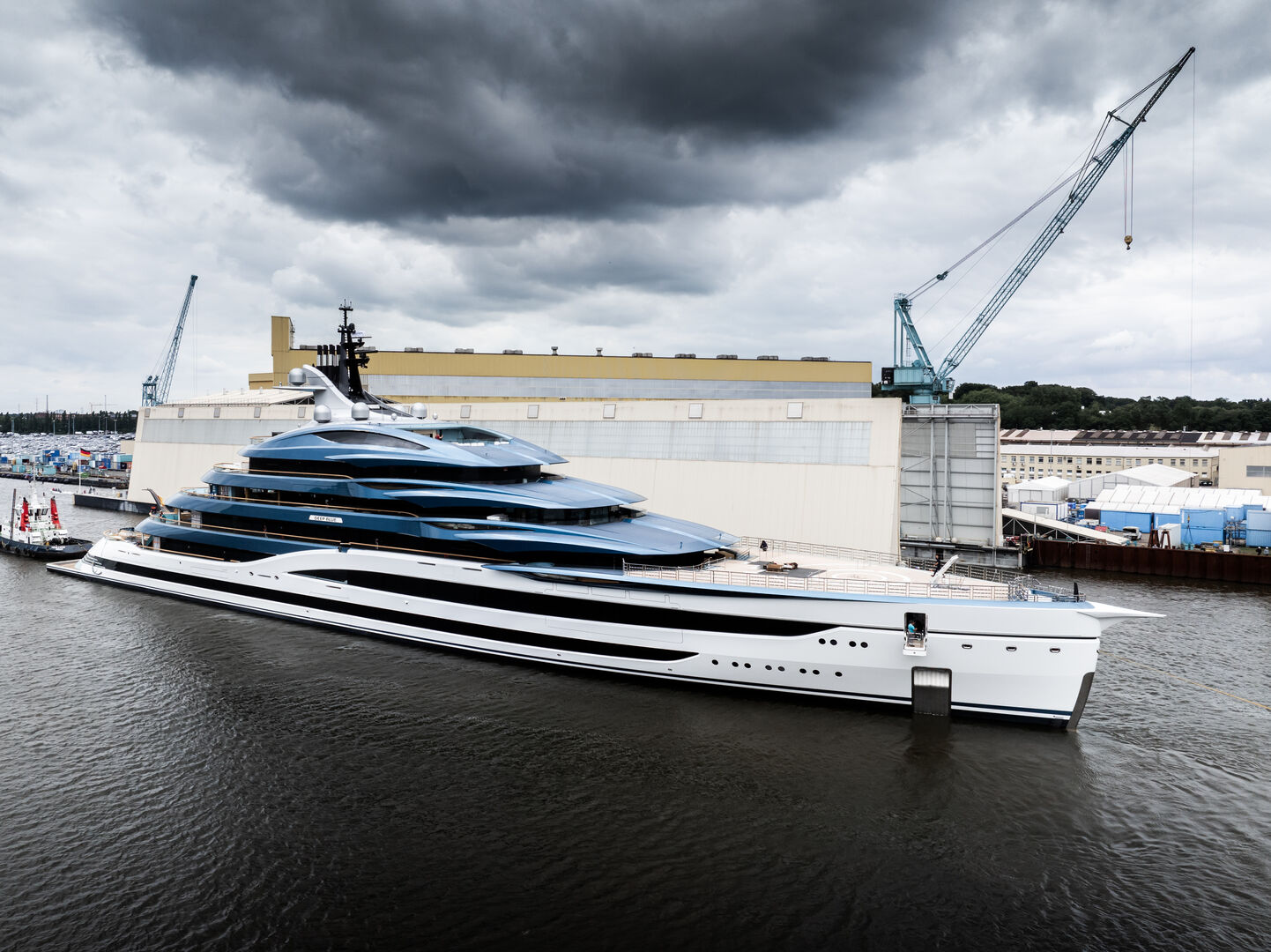 134m Lürssen superyacht Deep Blue launched