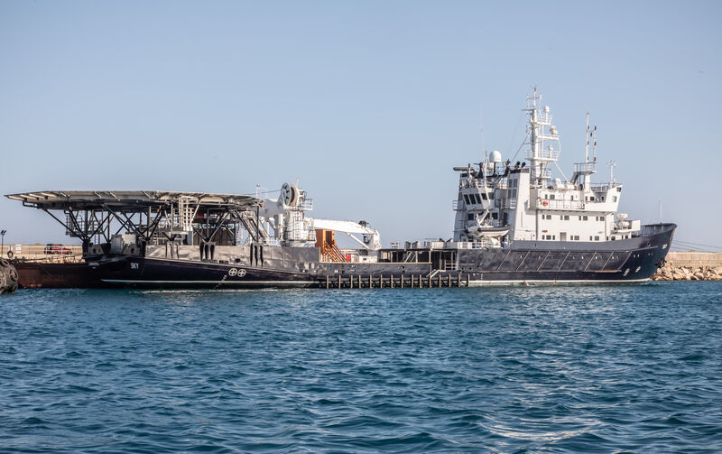 89m conversion support yacht Sky on the market