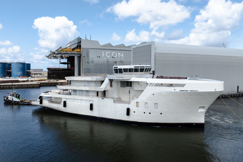 In Pictures: 70m conversion yacht Project Master moves to outfitting at ...