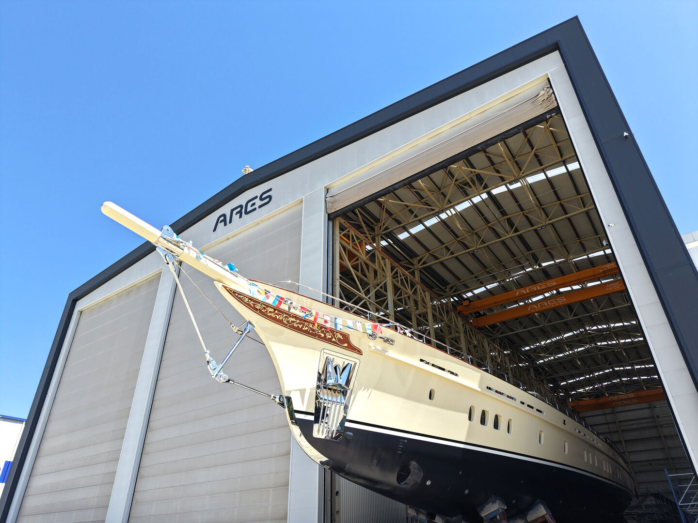62m Ares sailing yacht Simena launched