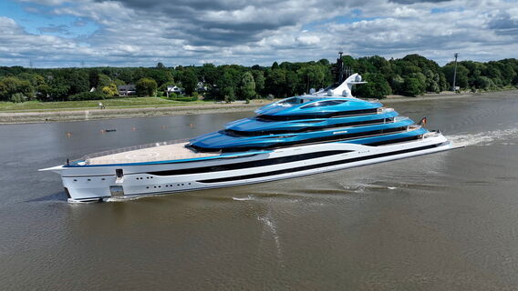 134m Lürssen superyacht Deep Blue launched