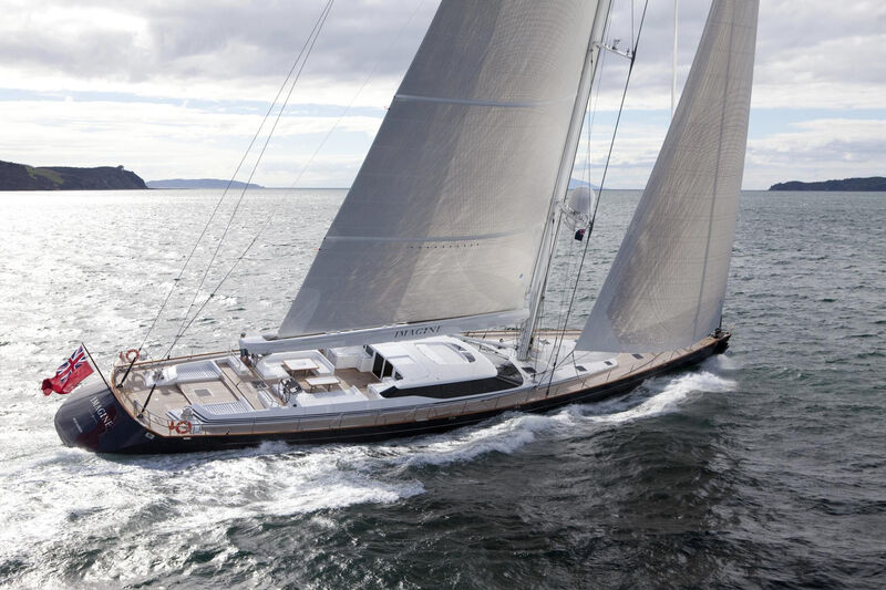 44m Alloy sailing yacht Imagine D on the market