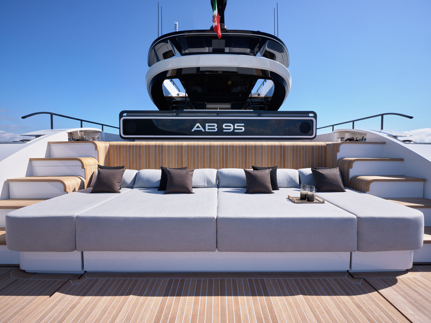 AB Yachts unveils new images of first AB95 yacht