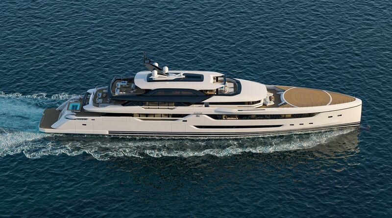 Golden Yachts unveils in-build hybrid GY85 superyacht O'Ceanis