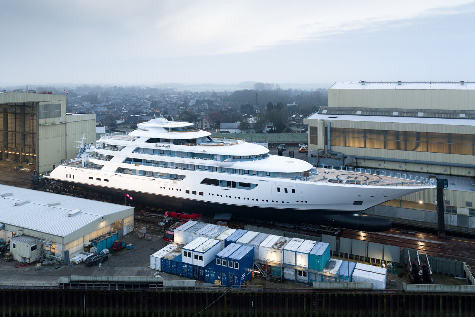 In Pictures: 117m Lürssen yacht Boardwalk launched