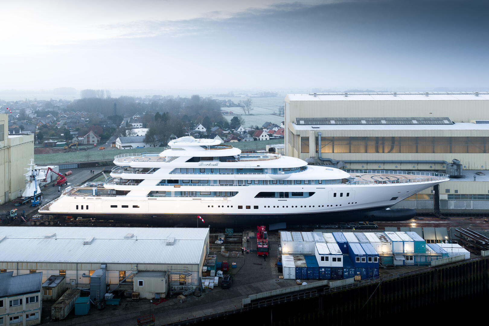 In Pictures: 117m Lürssen yacht Boardwalk launched