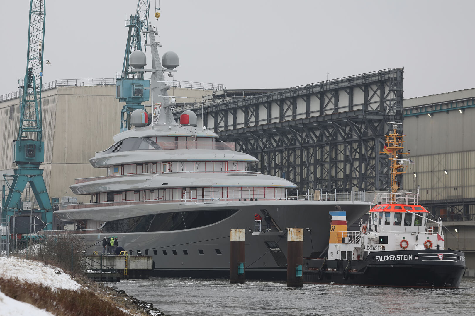 Exclusive: 102m Lürssen superyacht JASSJ launched
