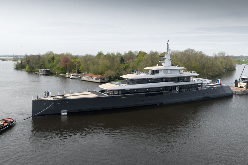 Exclusive: 101m Feadship 1014 yacht launched