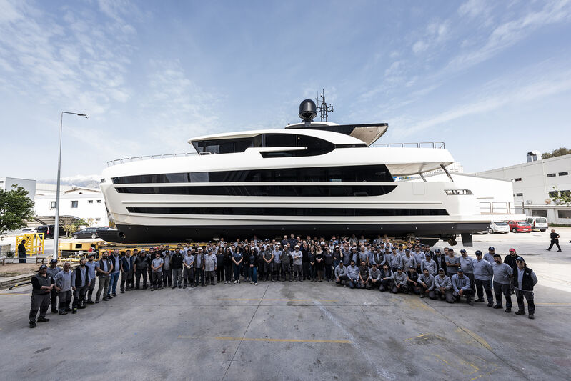 Exclusive: 101m Feadship 1014 yacht launched