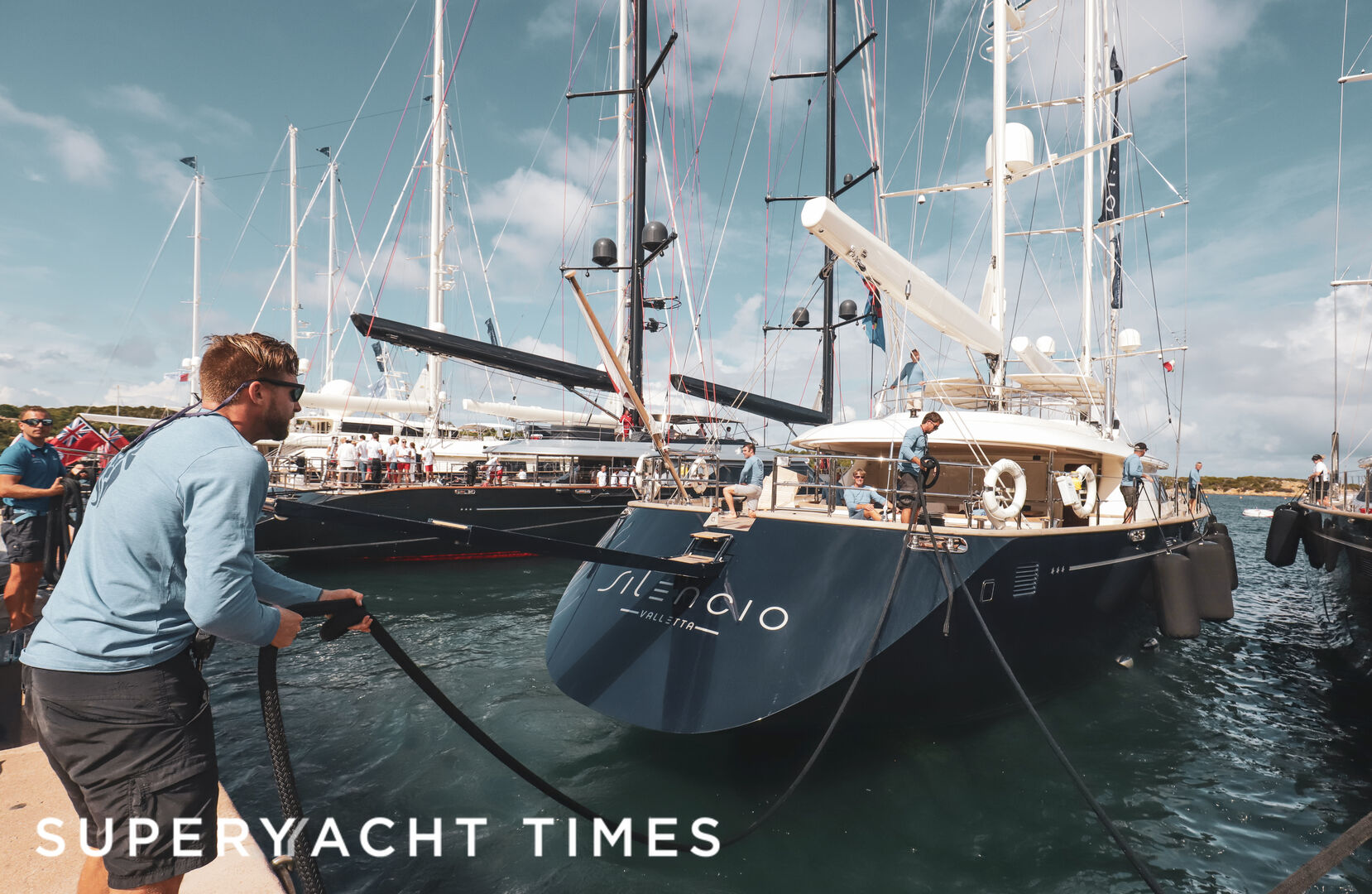 In Pictures: super sailing yachts arriving for 2018 Perini Navi Cup