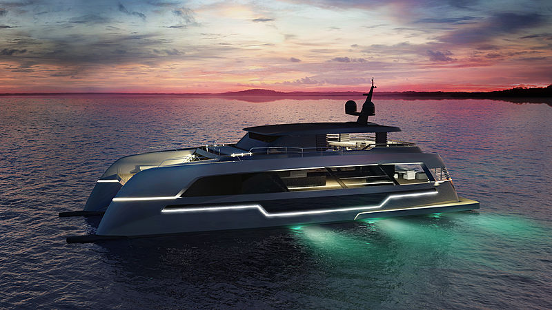 The 120 Sunreef Power concept for the ‘bold contemporary’ owner