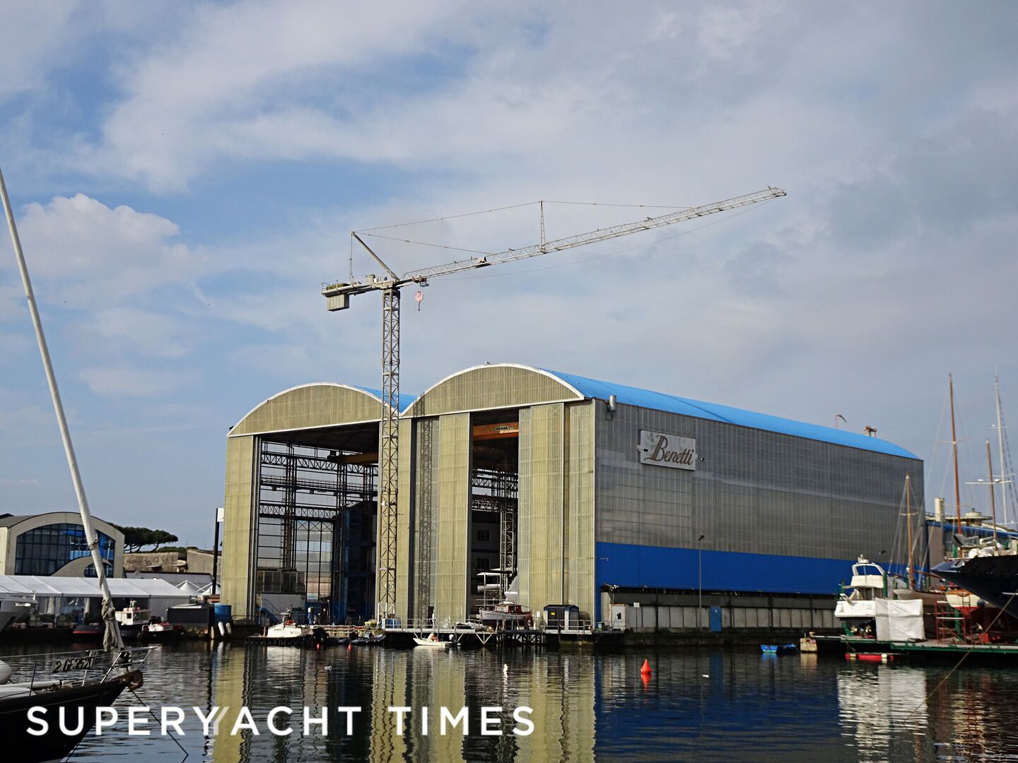 Benetti shipyard facility in Viarggio