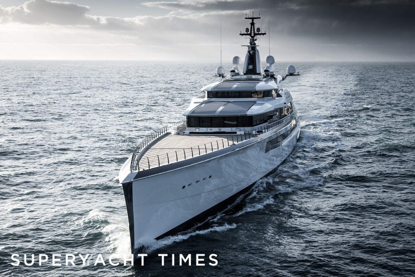 In Focus: 109m Oceanco project Bravo hybrid superyacht in action