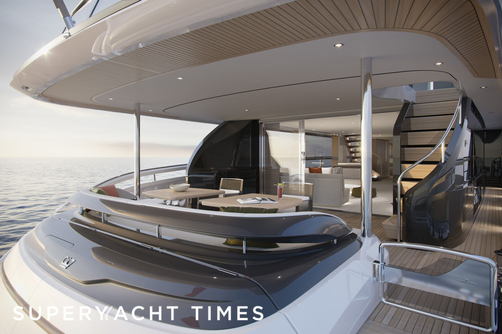 Princess X95 yacht unveiled in detail