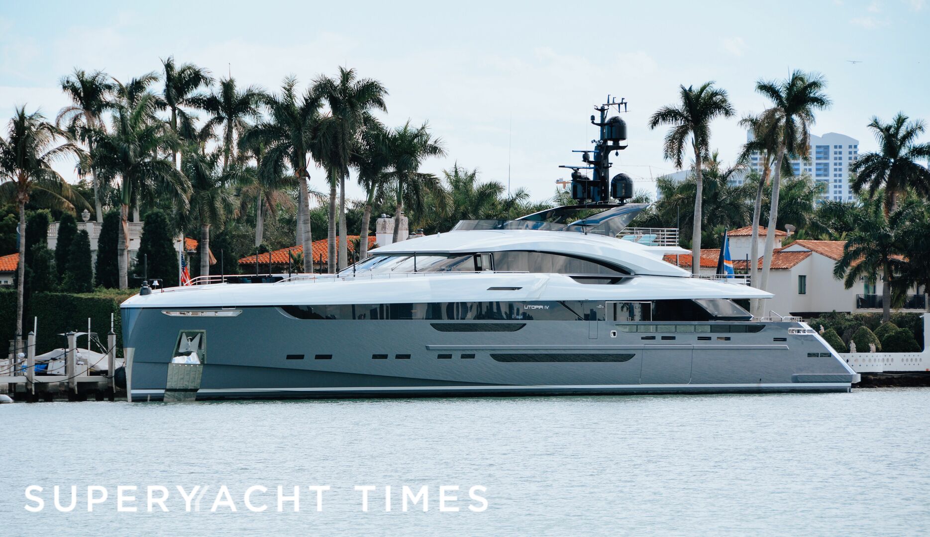 The 63m Rossinavi superyacht Utopia IV in Miami