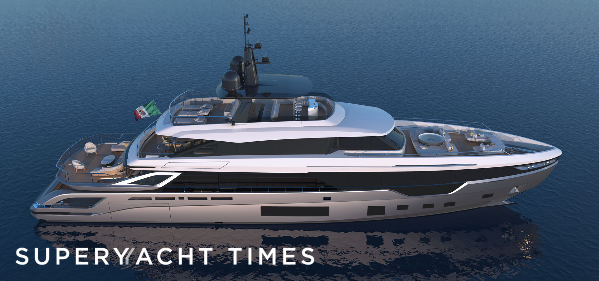 New 38m Azimut Grande Trideck in build