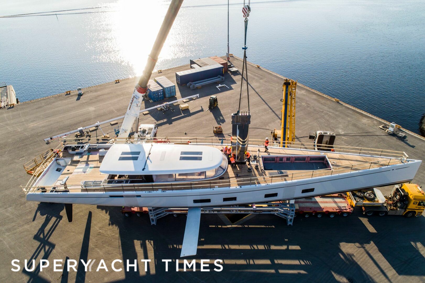 Baltic prepares for launch of 43m foiling superyacht Canova