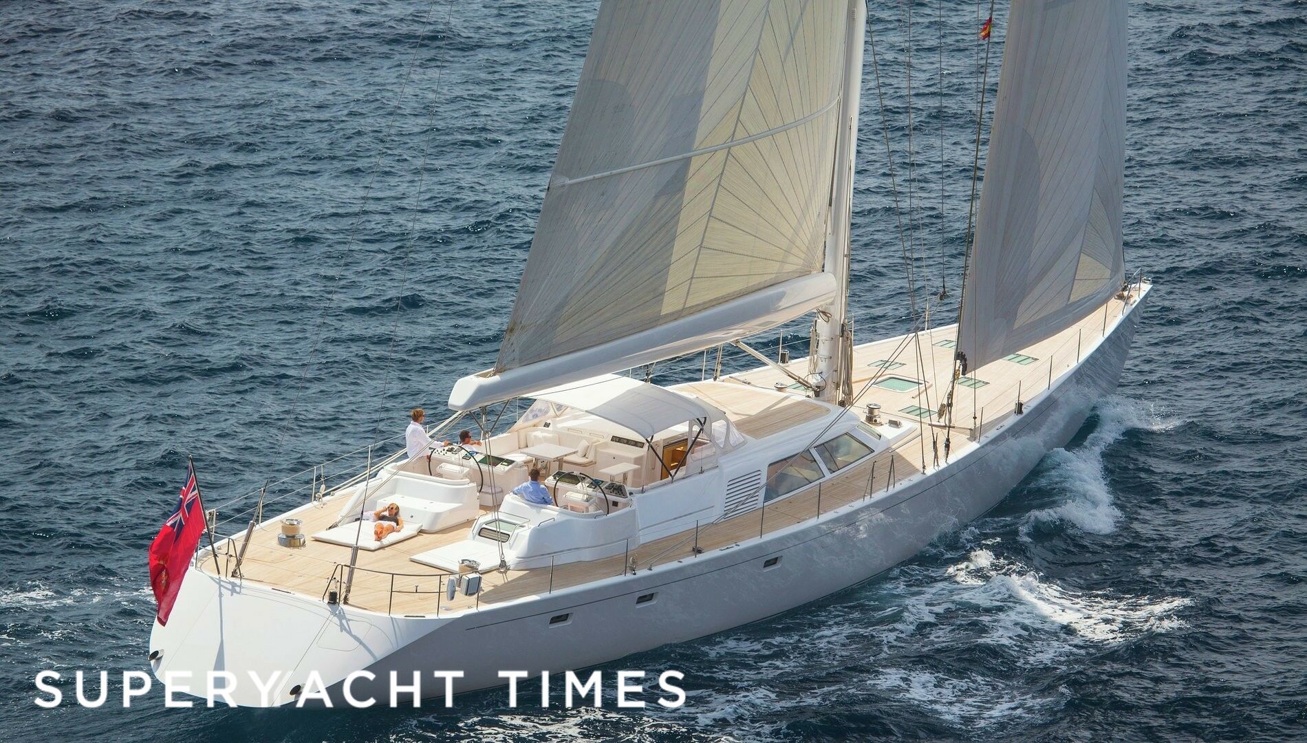 Royal Huisman 34m sailing yacht Spiip awaits new owner