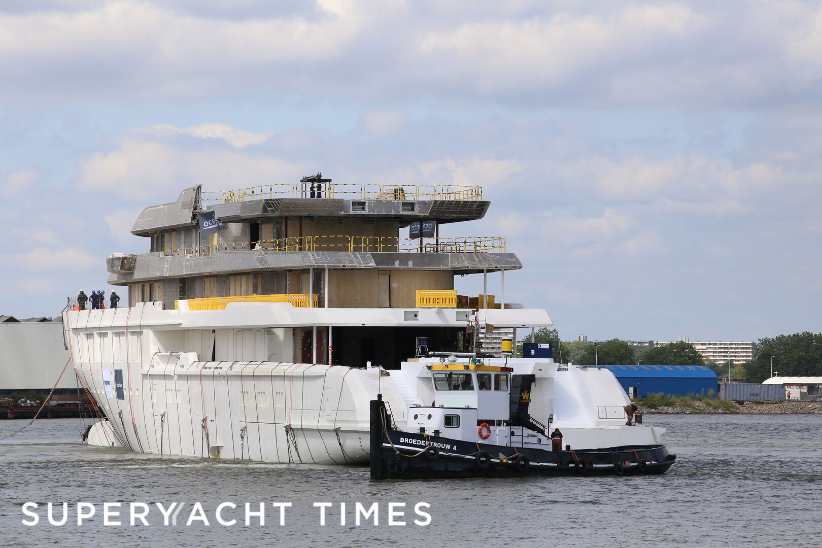 Project Y719: Largest Oceanco yacht to date ready for outfitting