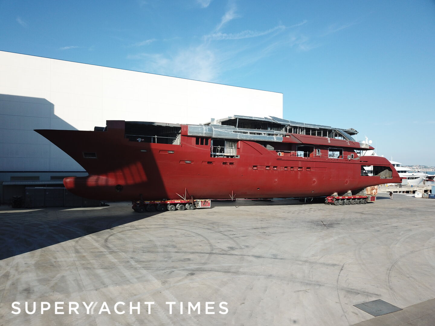 65m ISA Classic superyacht takes shape in Ancona