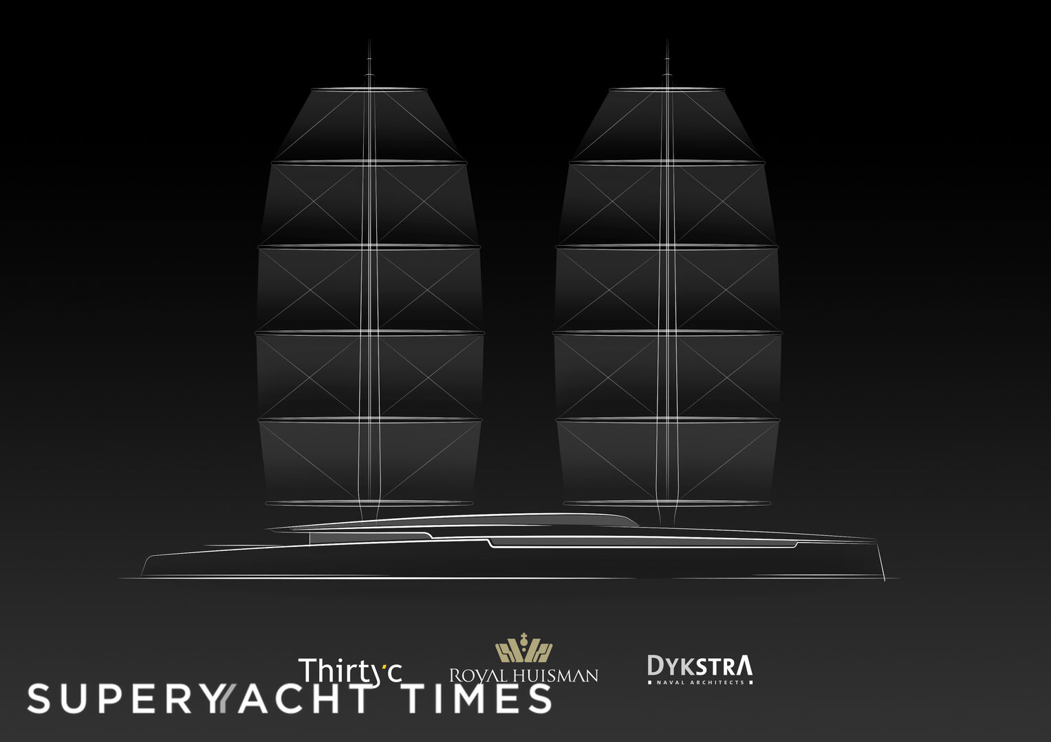 Royal Huisman unveils 88m superyacht Project Lotus