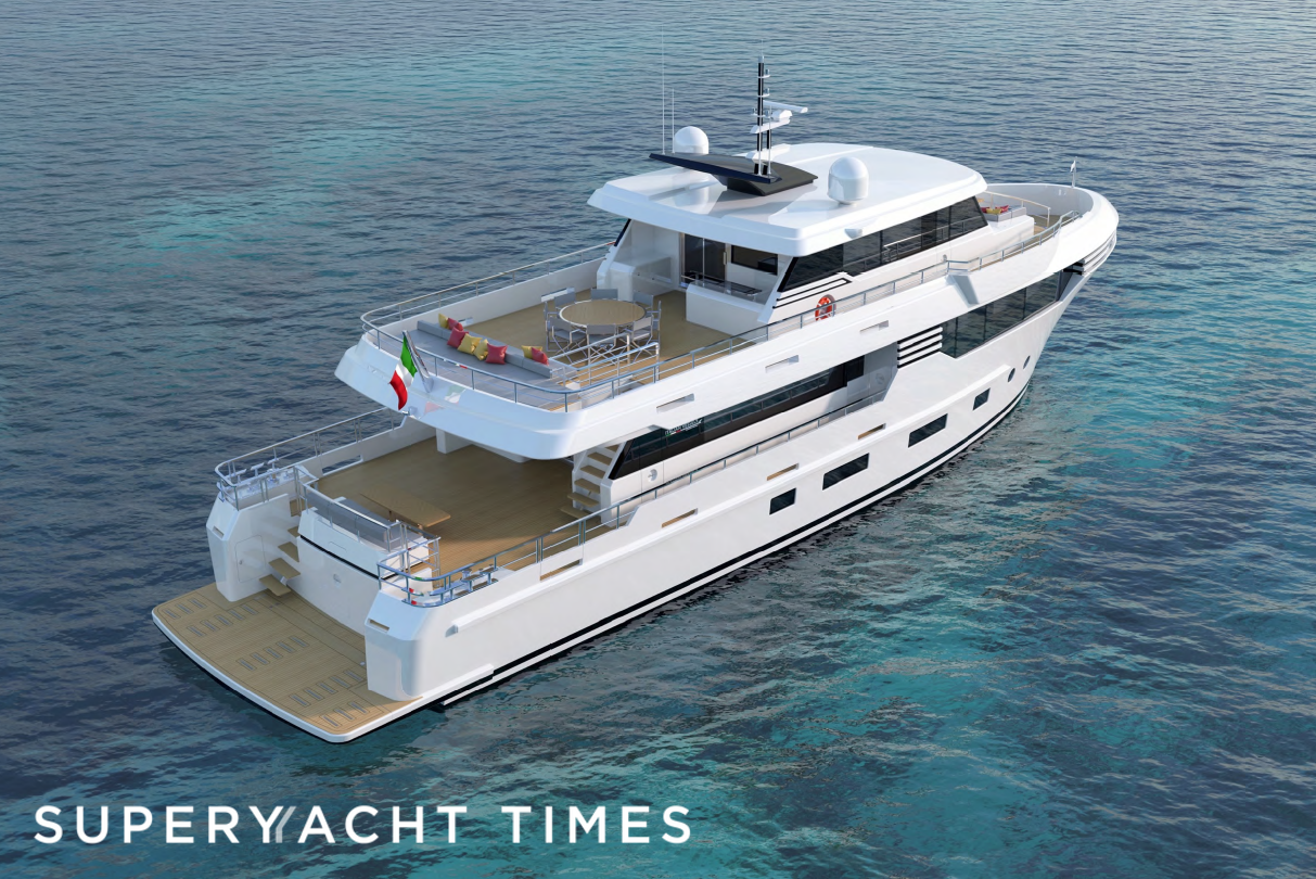 Italian Vessels turns the hull of first superyacht project
