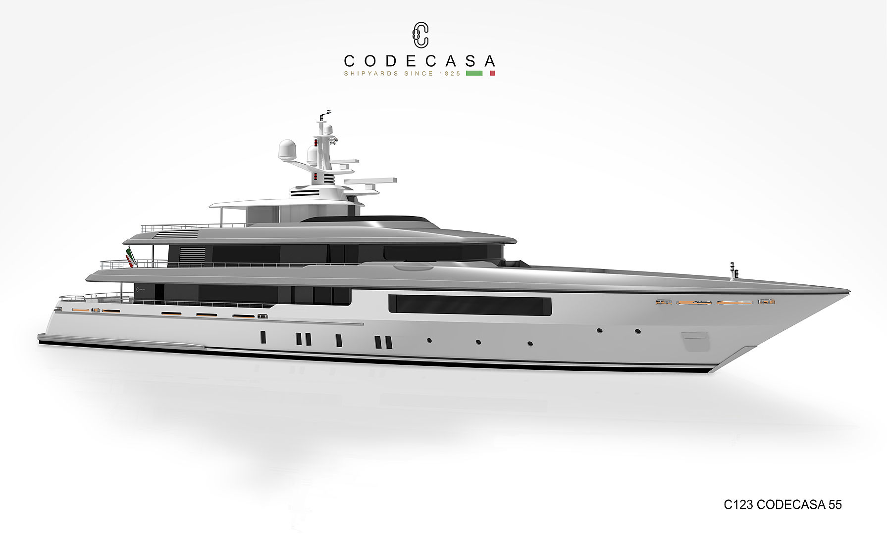 Construction update: Hull C123 Codecasa 55 ready for outfitting