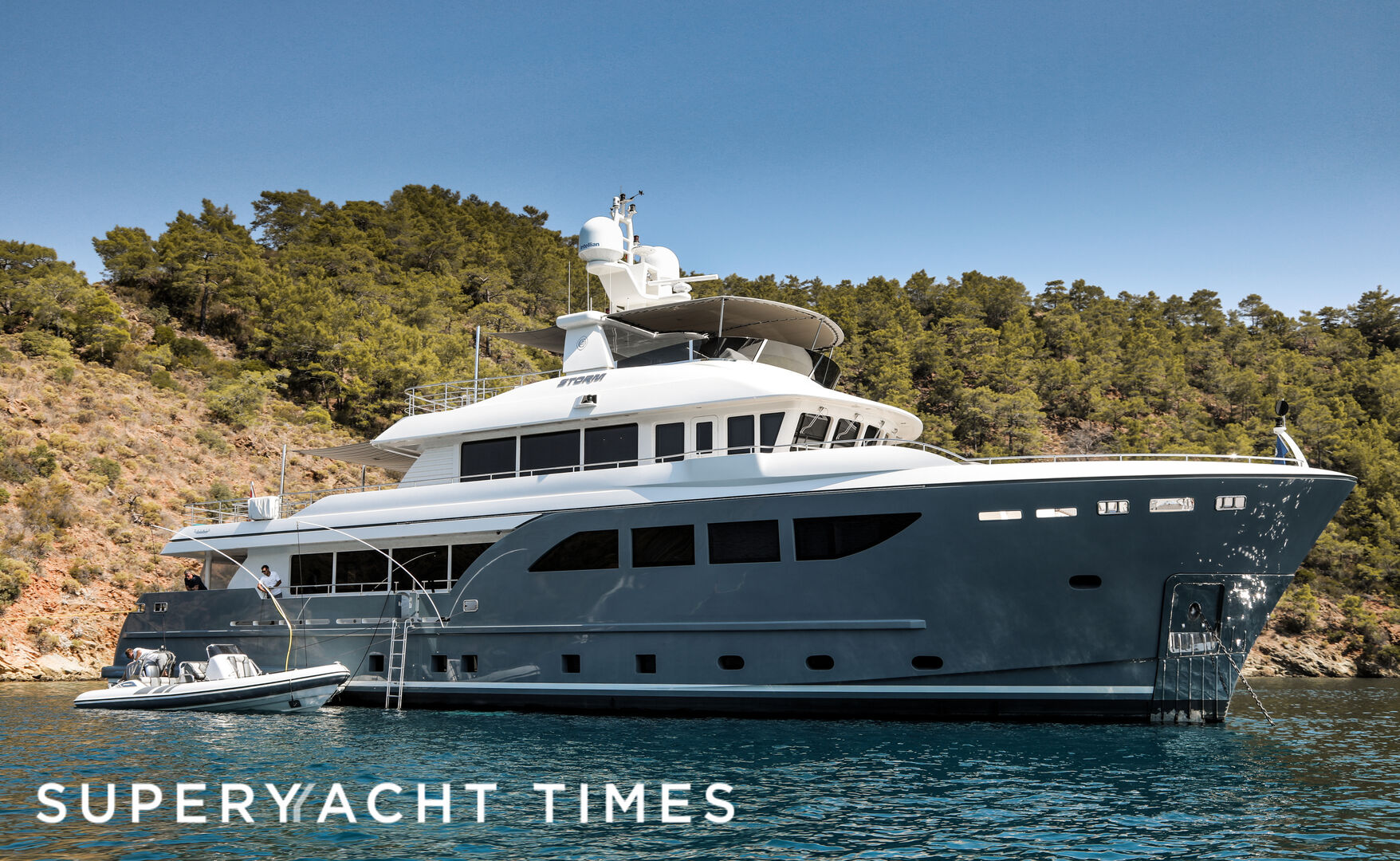 The Darwin 107 explorer yacht Storm in Göcek